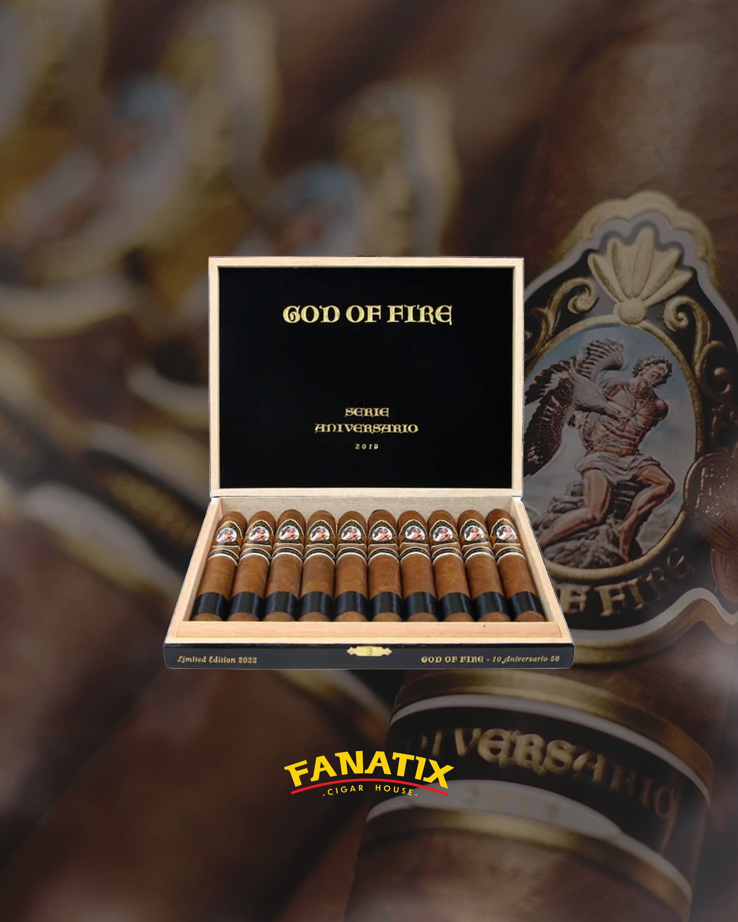 God of Fire Aniversario 56 (Full Box) – Fanatix Cigar House